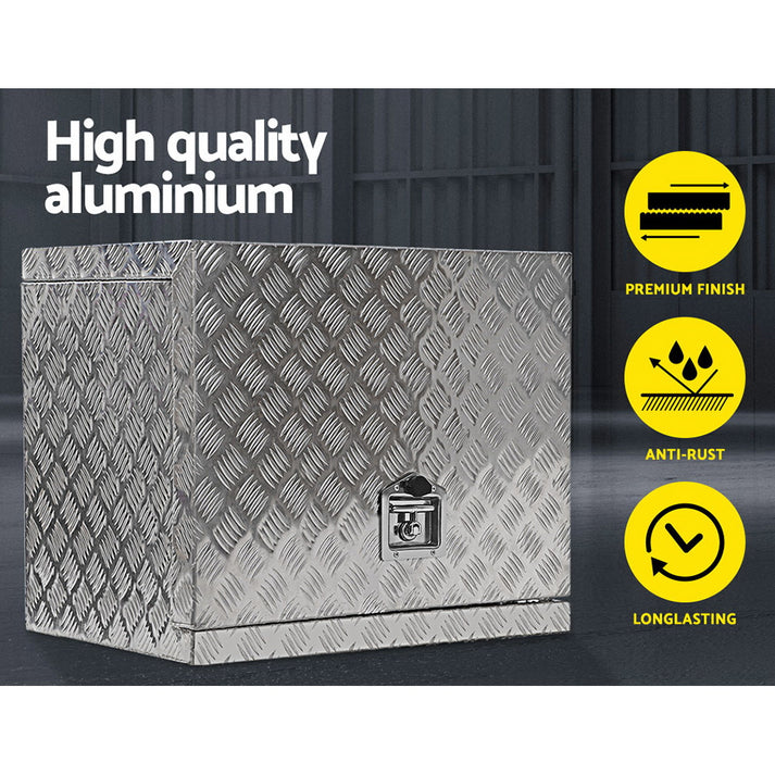 Giantz 75x50x55cm Aluminium Tool box Generator Toolbox Truck Ute Trail