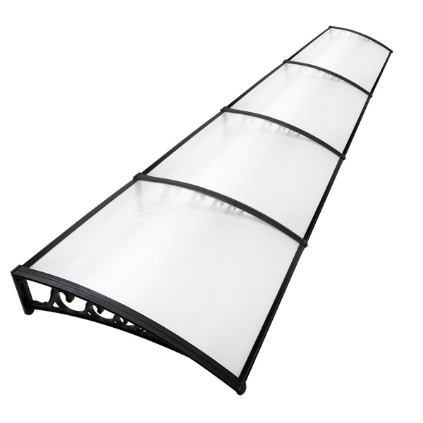 Instahut Window Door Awning Door Canopy Patio UV Sun Shield Transparen