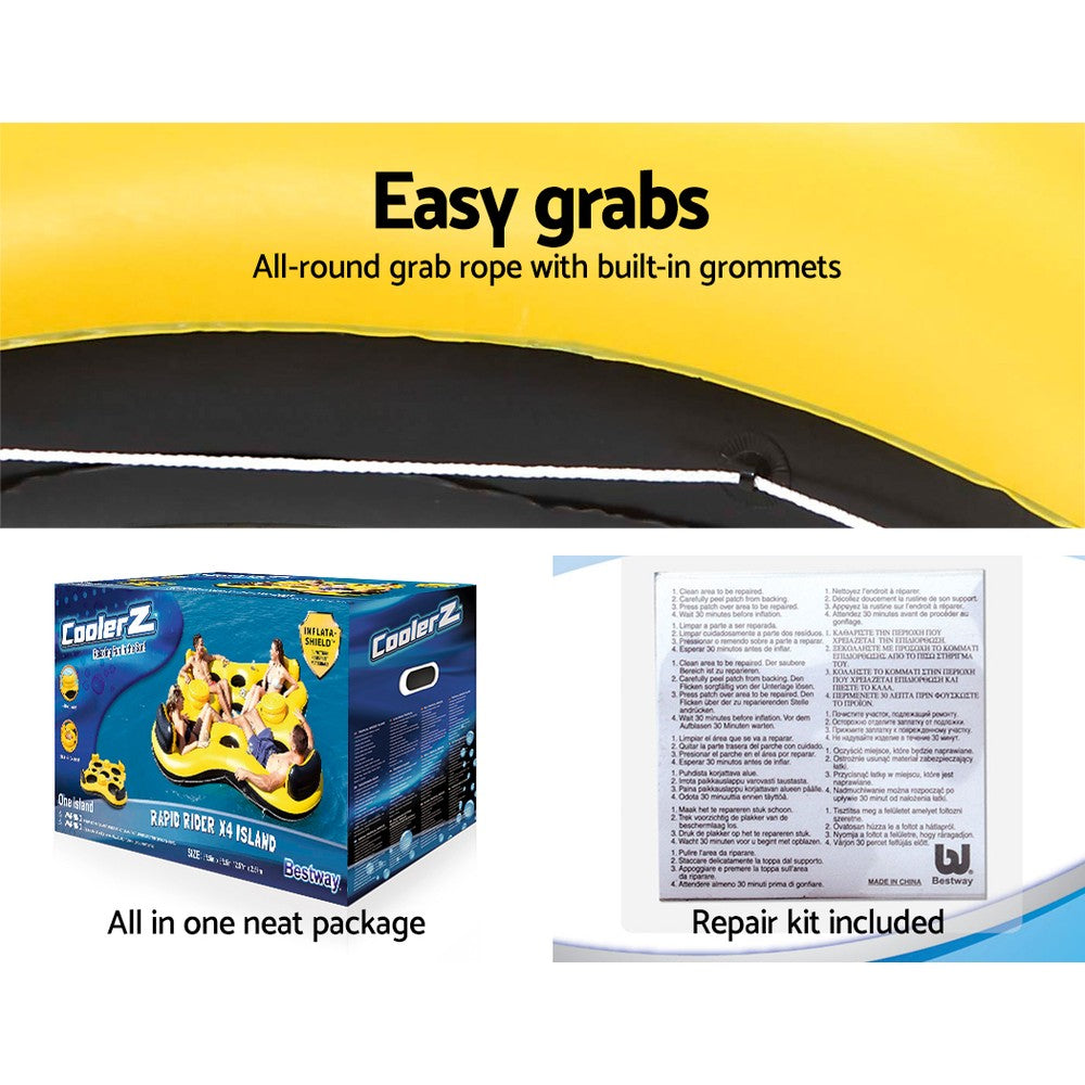 Bestway Inflatable Floating Float Floats Island Pool Raft Water Fun 4-