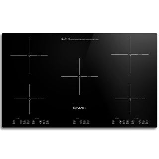 Devanti Induction Cooktop 90cm Electric Hob Stove Cooker Ceramic Black ...