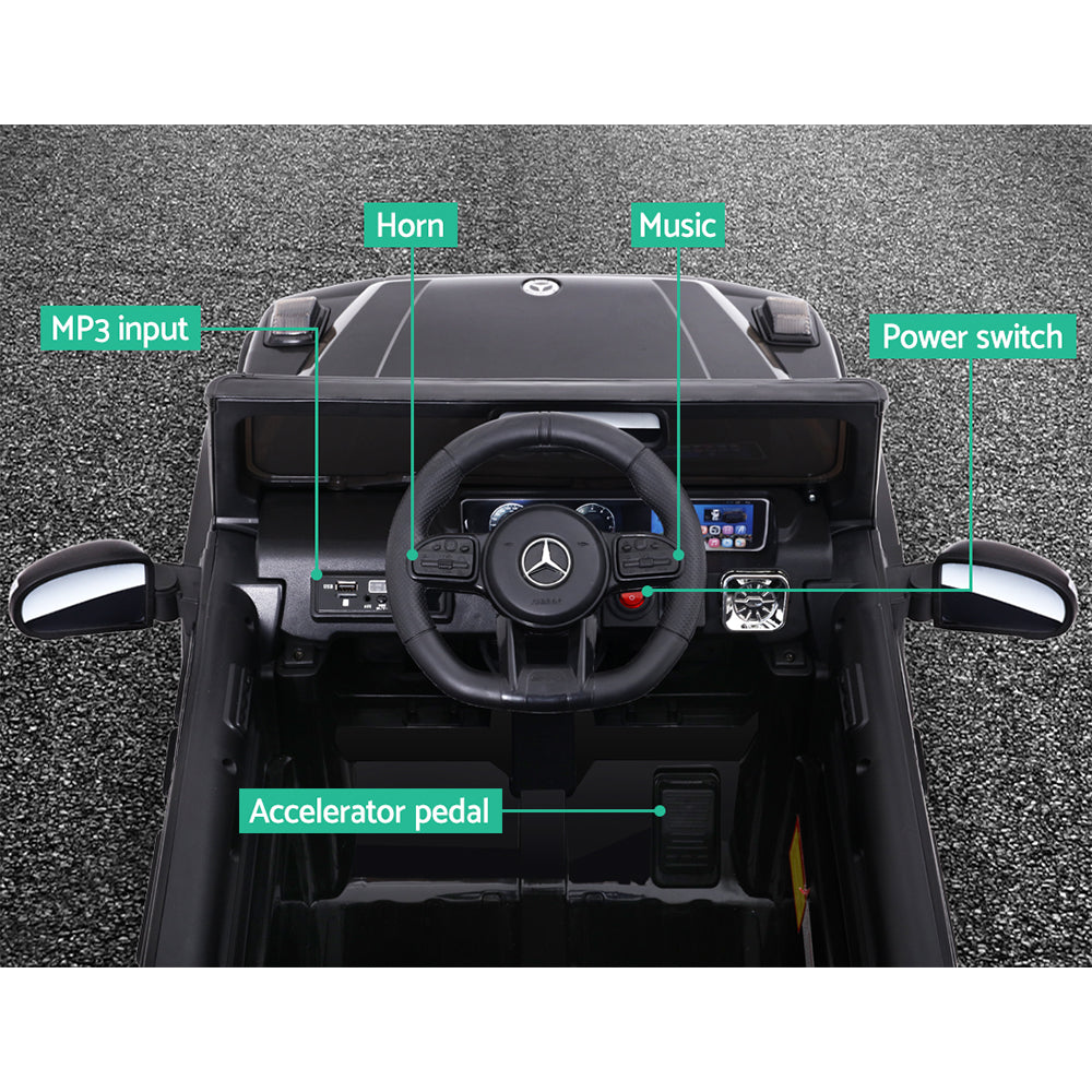 Mercedes-Benz Kids Electric Car AMG G63 Licensed Remote Cars 12V Black