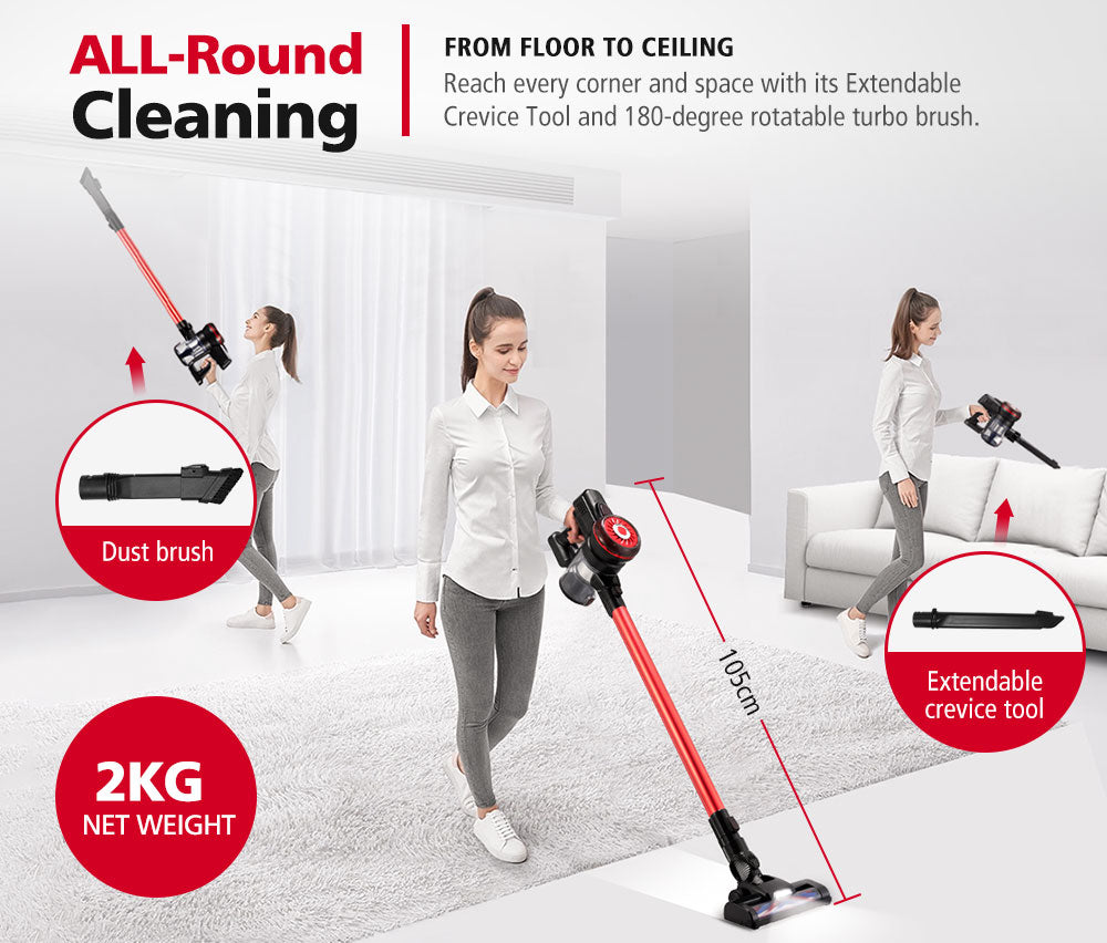 Handheld Vacuum Cleaner Cordless Stick Bagless Recharge 2-Speed ...