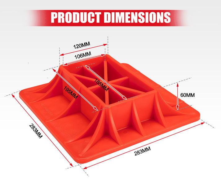 Hi Lift Jack Base Plate for Sand Mud Snow Grass 4WD 4x4 Offroad Recove
