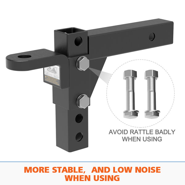 Towbar Ball Mount Tongue 2" Hitch Adjustable Trailer 4WD Car Bike Rack