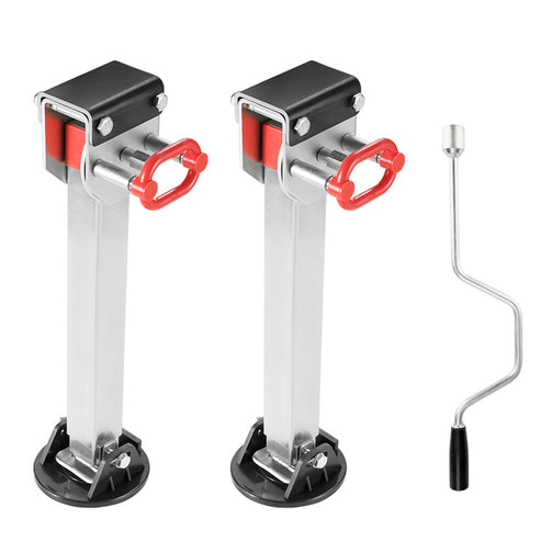 2x 740mm Drop Down Corner Steadies Stabilizer Legs Caravan Camper Trai